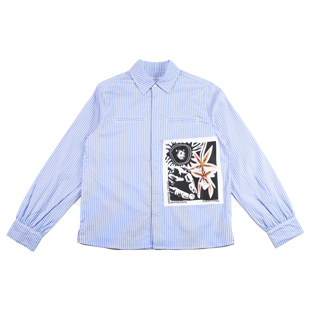 Expect Nothing LS Shirt (Blue/White) – Corporate
