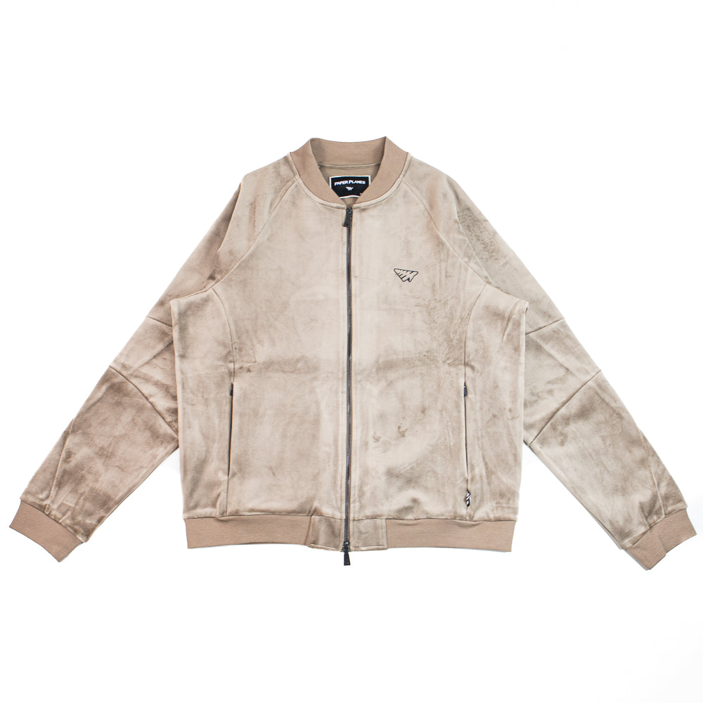 Velour Zip Jacket (Brown) – Corporate