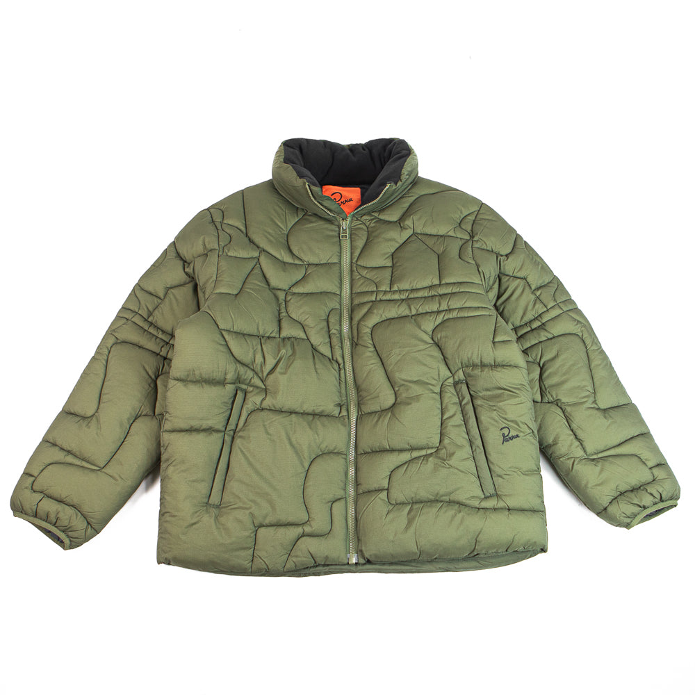 Boring Village Puffer Jacket (Green) – Corporate